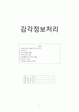 자폐범주성 장애의 감각정보처리-1페이지