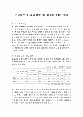 [영양학 A+] 표고버섯의 영양성분 및 효능에 대한 분석-1페이지