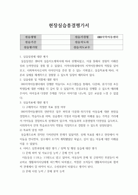 현잘실습 종결평가서-1페이지