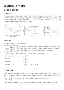 일반화학 제13장 화학 평형-1페이지