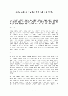 횡단보도에서의 사고관련 핵심 판례 사례 (법학)
-1페이지