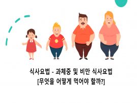 과체중 및 비만 식사요법 [PPT 발표자료]-1페이지