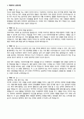 자기소개서 성장과정 성격의장단점 지원동기 입사후포부-1페이지