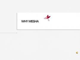 WHY MISSHA,MISSHA,소비자에서 시작한 미샤 마케팅,변화하는 미샤,미샤의 현재 한계에 대한 고민-1페이지