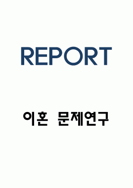 이혼 문제점과 극복방안 제시-1페이지