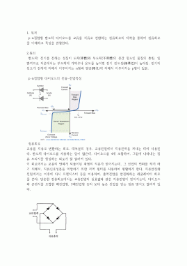 일반물리학실험 반도체 정류회로 예비레포트-1페이지