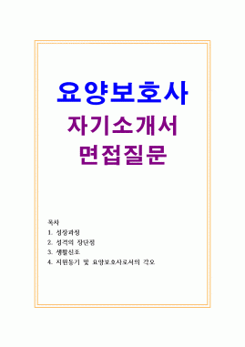 요양원요양보호사 자기소개서 요양보호사자소서+요양보호사면접 요양보호사자기소개서 미용실합격미용요양보호사자소서-1페이지