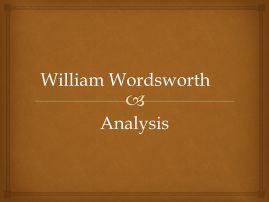 William wordsworth 완벽 분석 A+ 레포트-1페이지