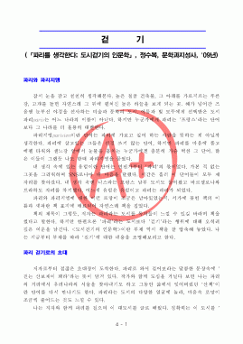 [A+ 독후감, 초깔끔] 파리를 생각한다; 도시걷기의 인문학(정수복, 부제 걷기)-1페이지