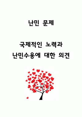 난민 시작과 개념과 난민 보호위한 국제적인 노력과 난민수용의 문제점분석과 난민 수용문제에 대한 개인적인 의견-1페이지