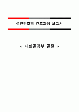 성인 정형외과(골절-대퇴골경부) case A+ 자료(간호진단, 과정 3가지)-1페이지