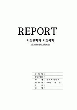 청소년비행과 사회복지- 사회문제론-1페이지