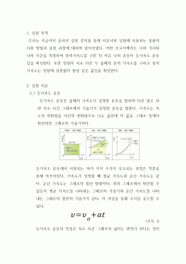 [한양대 A+]일반물리학실험1 자유낙하운동-1페이지