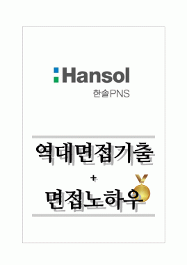 한솔PNS 역대면접기출 면접노하우-1페이지