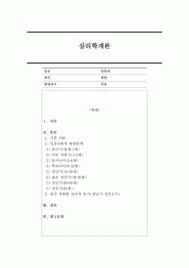 에릭슨의 심리사회적 발달과정을 단계별로 정리하고 어떤 단계에서 자신이 어떤 심리적 위기를 경험하였는지 기술하시오.-1페이지