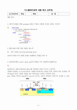 디스플레이공학 과제 솔루션-1페이지