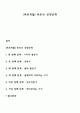 [부모역할] 부모의 성장단계-1페이지