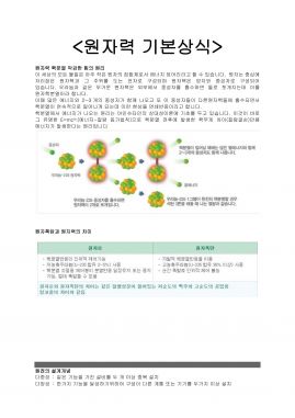 원자력 기본상식(S급)_한수원 대비용-1페이지