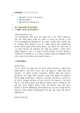 한국환경공단 전기 직렬 첨삭자소서-1페이지