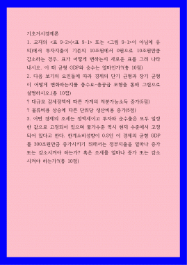 기초거시경제론 ) 어떤 경제의 조세는 정액세이고 투자와 순수출은 모두 일정한 값으로 고정되어 있으며 물가수준 역시 현재 수준에서 고정되어 있다고 한다-1페이지