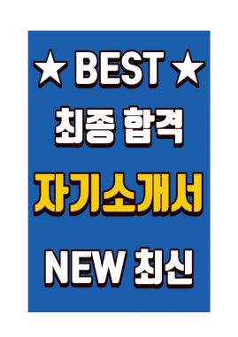 E1 최종 합격 자기소개서(자소서)-1페이지