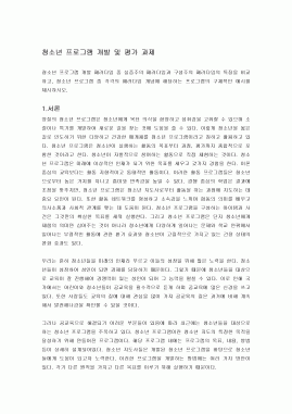 청소년 프로그램 개발 패러다임 중 실증주의 패러다임과 구성주의 패러다임의 특징을 비교-1페이지