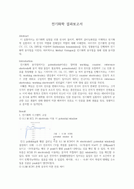 물리분석실험 CV 결과보고서-1페이지