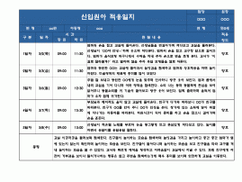 2023년 만0세 신입영아 일주일 5명 분량 적응일지 (총평포함 적응일지)-1페이지