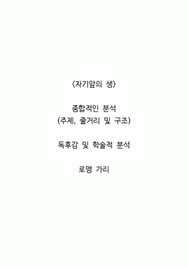 자기앞의 생-로맹 가리-1페이지