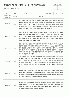 관찰일지 2학기 9-2월 만2세 11명-1페이지