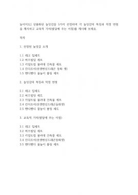 놀이지도] 상품화된 놀잇감을 5가지 선정하여 각 놀잇감의 특징과 적정 연령을 제시하고 교육적 가치(발달에 주는 이점)를 제시해 보세요-1페이지