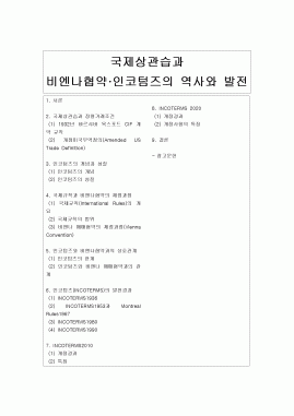 [무역법규] 국제상관습과 비엔나협약-인코텀즈의 역사와 발전-1페이지