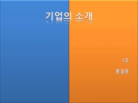 태광산업과 효성 기업 조사(PPT)-1페이지