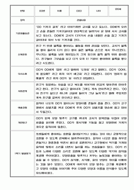 만0세반 1년 3월~2월 관찰일지와 발달평가-1페이지