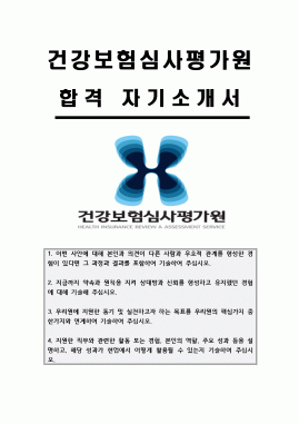 건강보험심사평가원 간호사 심사직 자기소개서 (2023년 상반기 합격)-1페이지