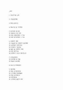 사업계획서 - 중식당 (중국집) 창업 사업계획서-1페이지