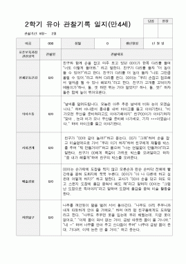 2학기 유아 관찰기록일지 만 4세20-1페이지