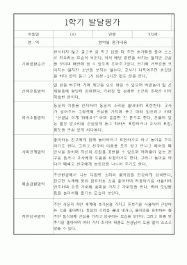 영유아 발달평가 - 만2세 1년 발달평가 10페이지-1페이지