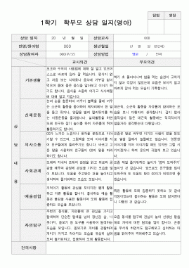 만2세 1년 1학기2학기 부모상담일지 20페이지-1페이지