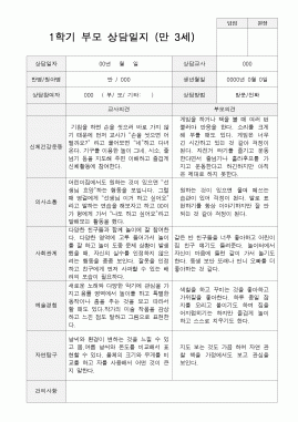 만3세 1년 1학기2학기 부모상담일지 37페이지-1페이지