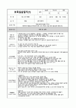 보육실습일지-1페이지