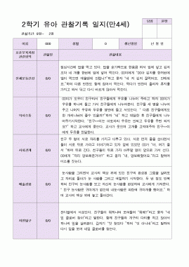 만 4세 2학기 유아관찰일지 19명-1페이지