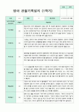 관찰일지 만 2세 1년 3-2월 1학기 2학기 10명 20페이지-1페이지