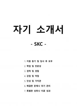 자기 소개서 - SKC-1페이지