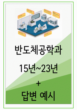 2024년 대학면접 반도체공학과, 반도체시스템공학과 35가지 질문 + 답변-1페이지