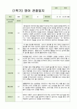 관찰일지 만 2세 10명 1학기-1페이지