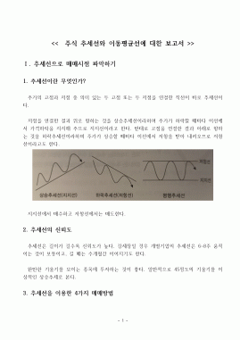 주식 추세선와 이동평균선에 대한 보고서-1페이지