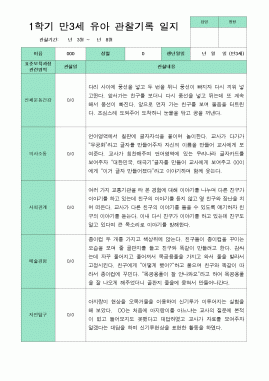 관찰일지 1학기 만 3세 21명-1페이지