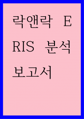 보고서) 락앤락 ERIS 분석 보고서-1페이지