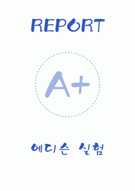 [단국대학교 A+] 에릭슨 실험 레포트 과제-1페이지